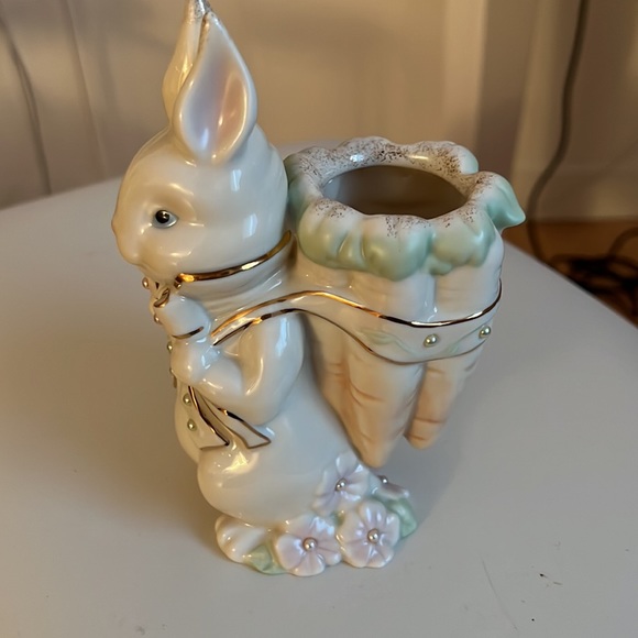 Lenox | Accents | Lenox Bunny Bud Vase With Flowers 65height X 4 X3 ...